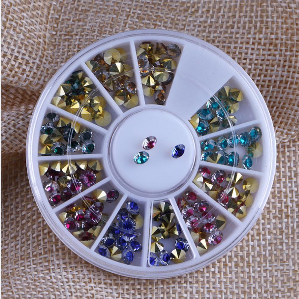 Buy lady Nail Art Rhinestones Glitters Nail Color diamond Mixing ...