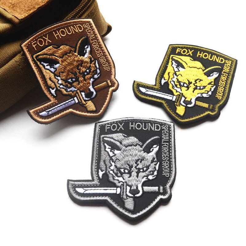 Metal Gear Solid Foxhound Emblem Patch Fox Hound Uniform Patch Badge Hound Special Force Group ...