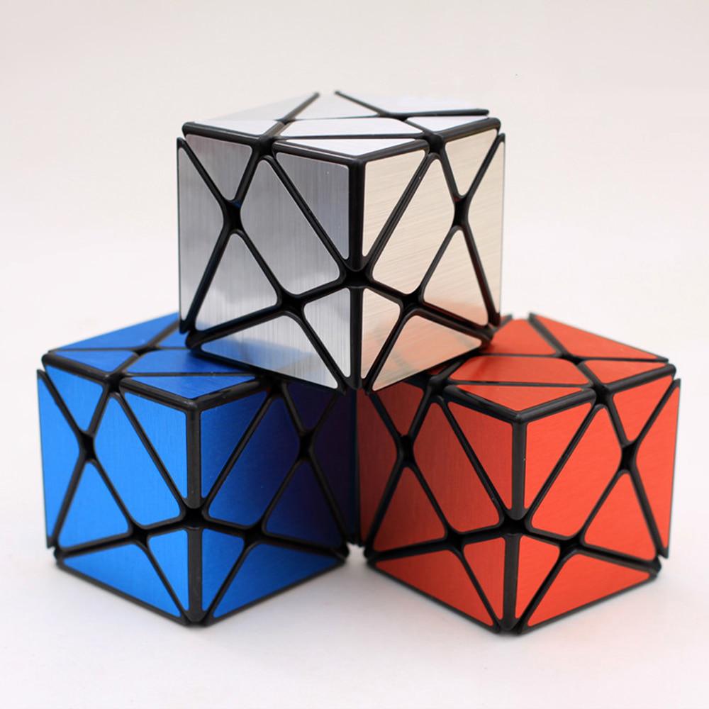 Buy Yj 3x3 Mirror Cube Puzzle Novelty Sliver/Blue/Red Speed Mirror ...