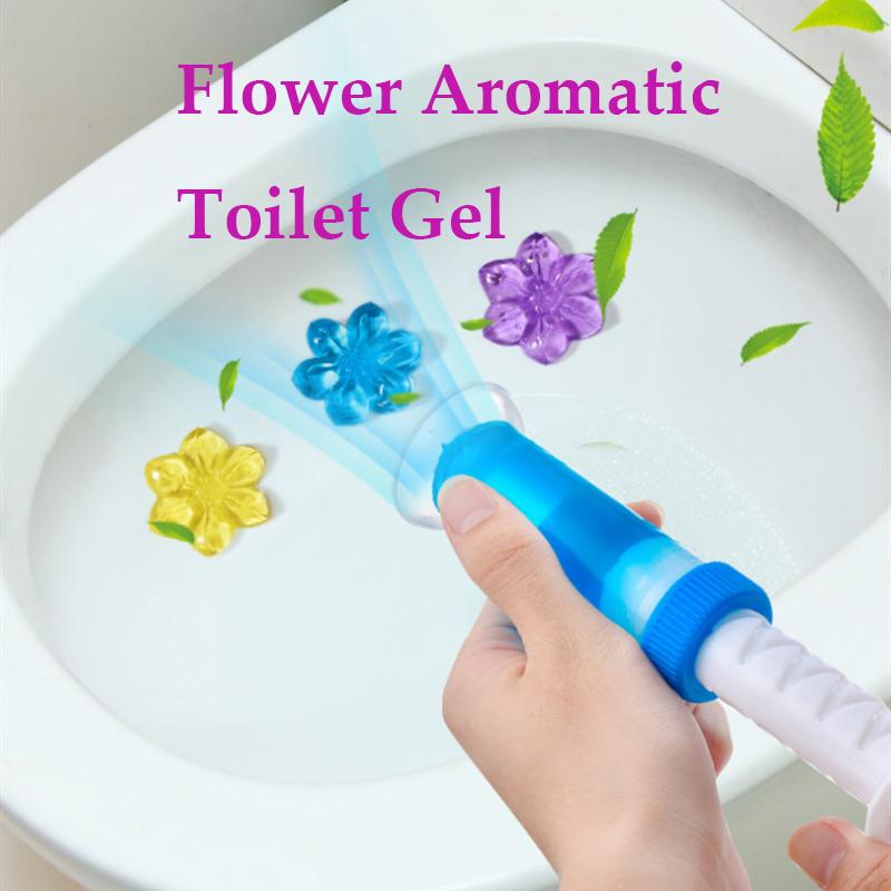 Buy Flower Aromatic Toilet Gel Toilet Deodorant Cleaner Remove Odors ...
