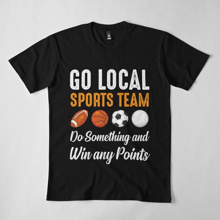 Buy Men Premium Cotton Harajuku T-Shirt Local Sports Team Humor ...