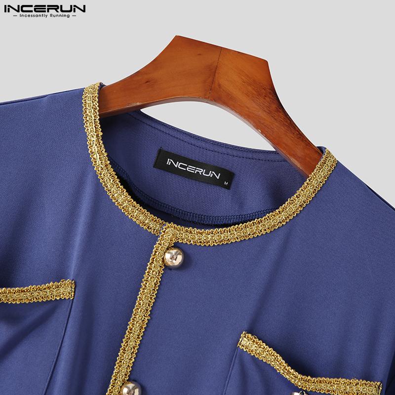 Buy INCERUN S-5XL Spring Autumn Men Party Long Sleeve Jacket Blazer ...