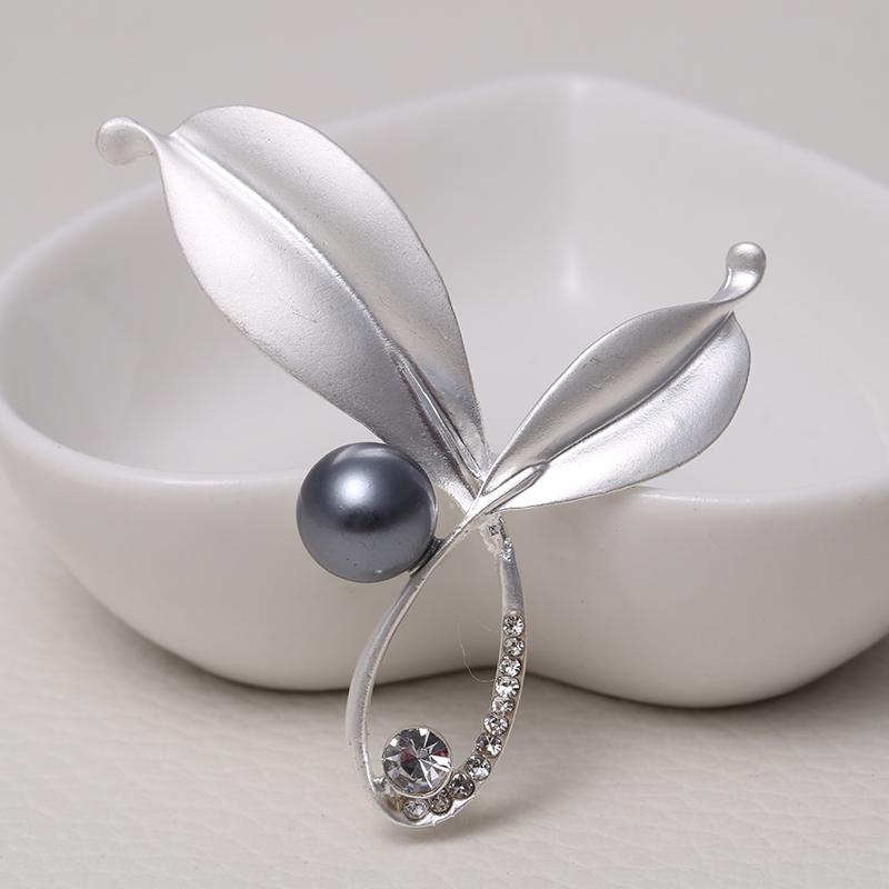 Cheap Fashion Women Big Brooches Imitation Pearls Rhinestones Wedding ...