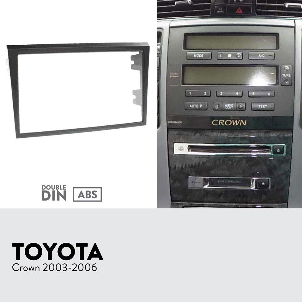 Car Radio Fascia Panel For Toyota Crown 2003-2006 Facia Plate Dash Kit ...