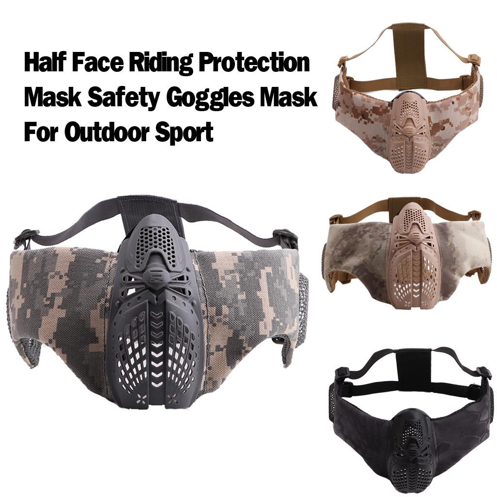 Buy BB-Half Face Riding Protection Mask Safety Goggles Mask For Outdoor ...