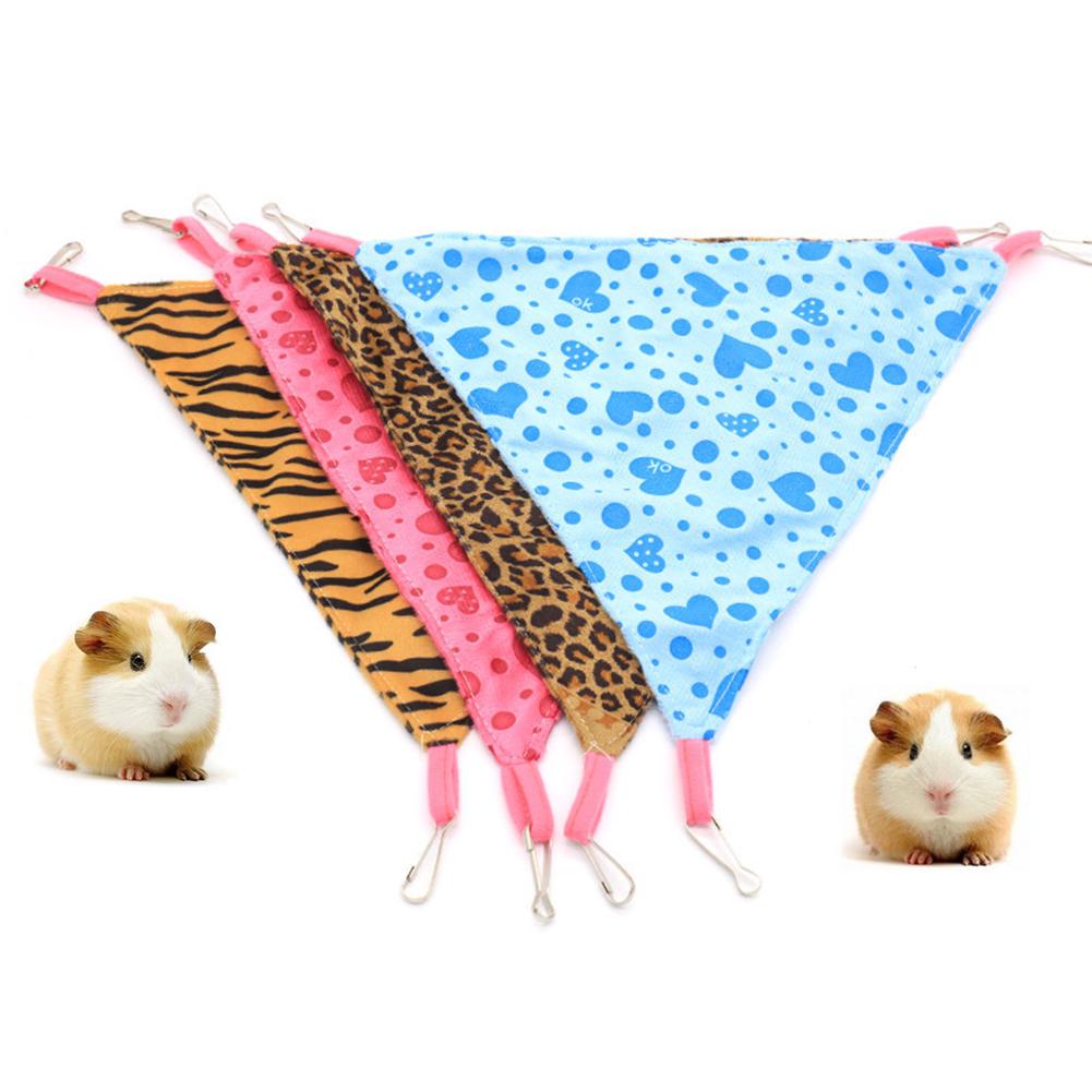 Reptile Triangle Shape Pet Bird Hamster Heart Cage Hammock Hanging Bed ...