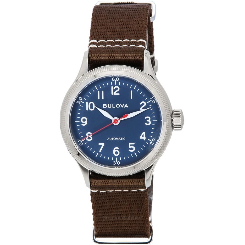 Купить Bulova Classic HACK Military A11 Нейлоновый ремешок Синий ...