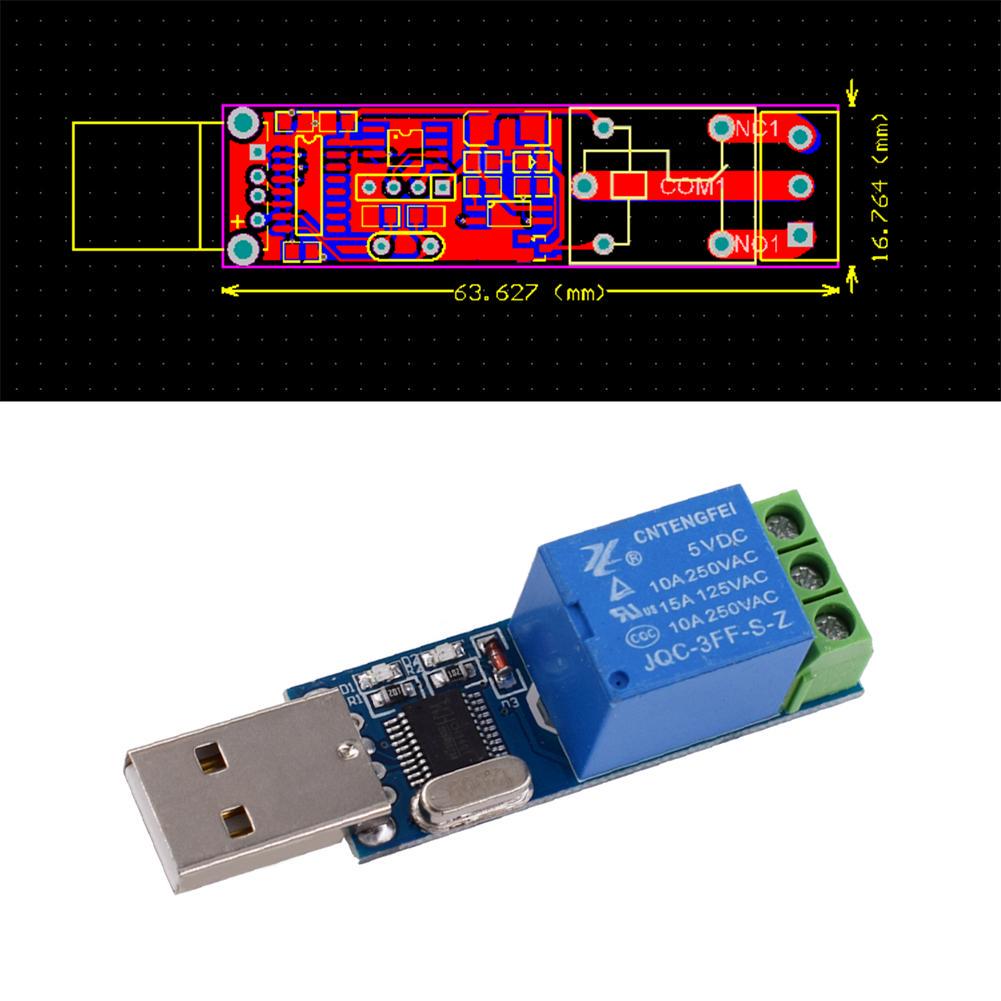 Buy HW-667 USB Relay Module Microcontroller USB Intelligent Control ...