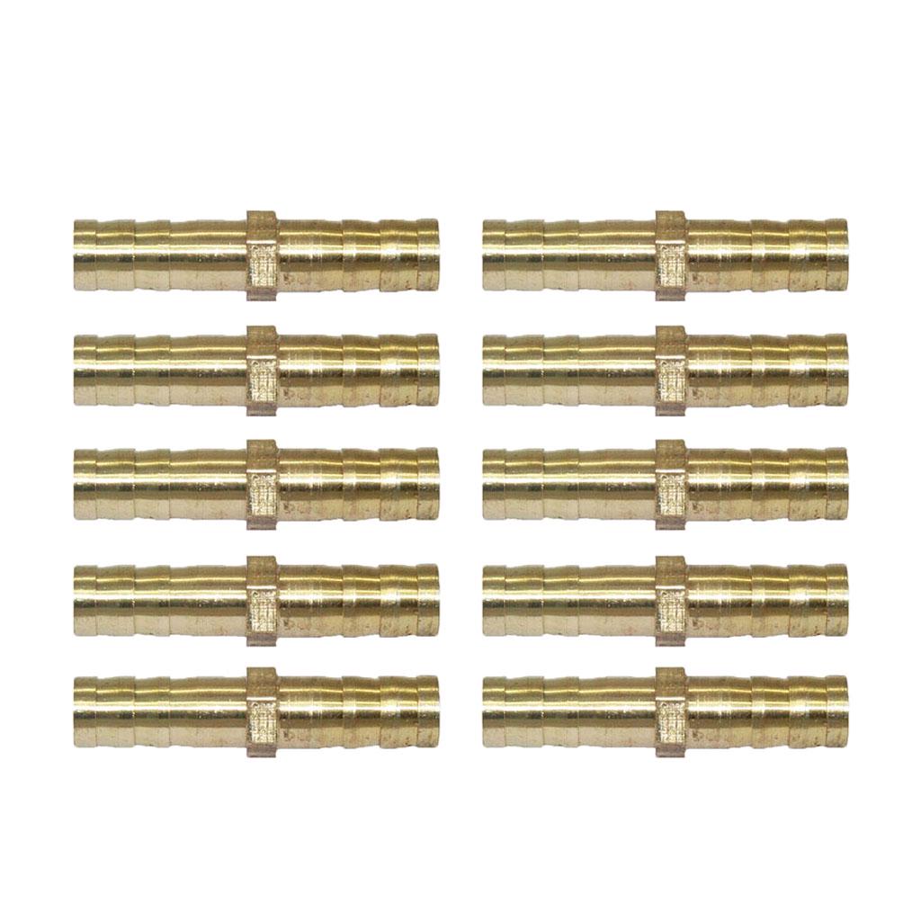 Buy Brass Barbed Hose Tube Pipe Pagoda Fitting Coupler Connector 10Pcs ...