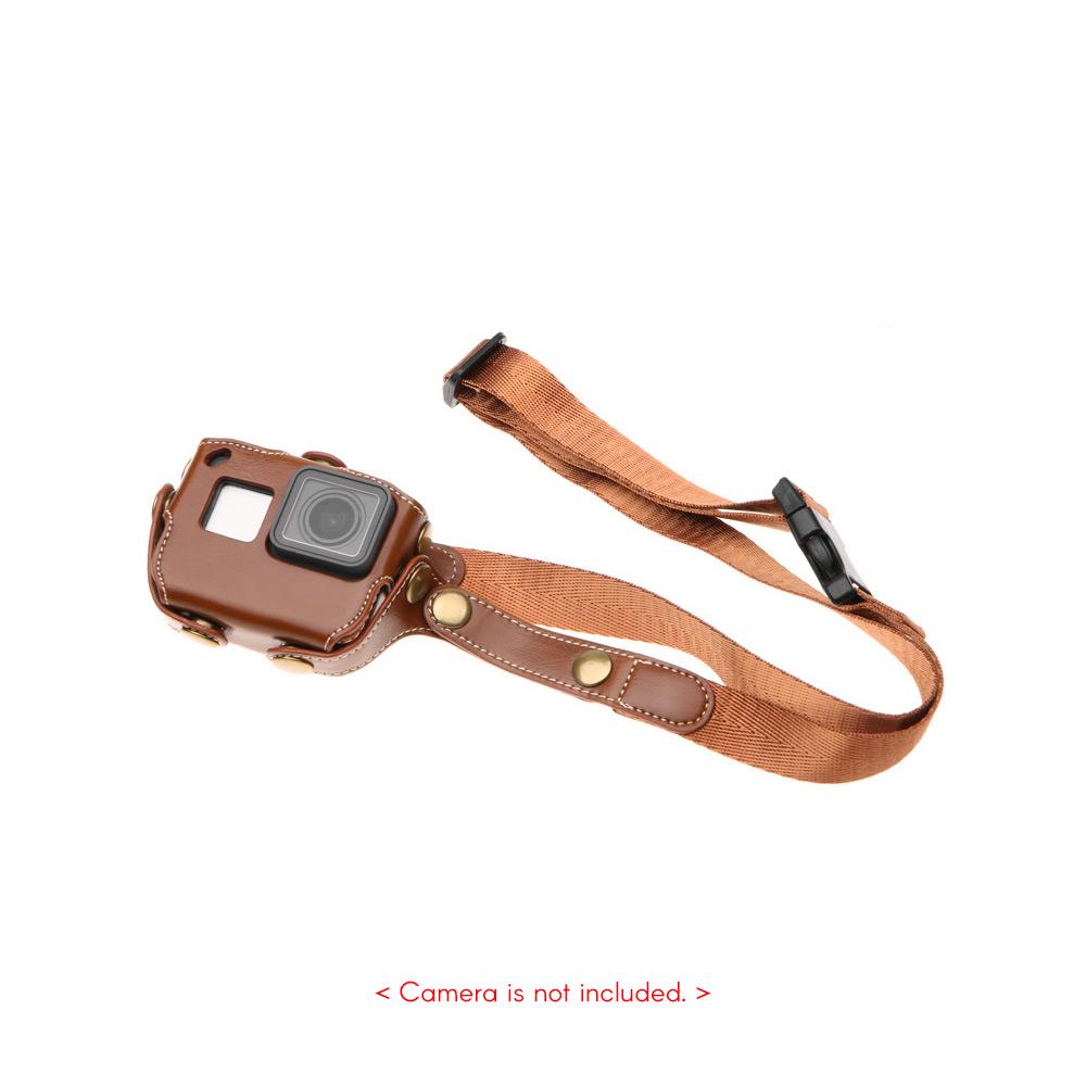 Protective Case for GoPro Hero 6/5 Action Camera PU Leather Shell Cover ...