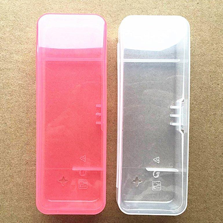 Buy Zao Ren Jduhf Plastic Razor Box Portable Travel Manual Razor Box ...