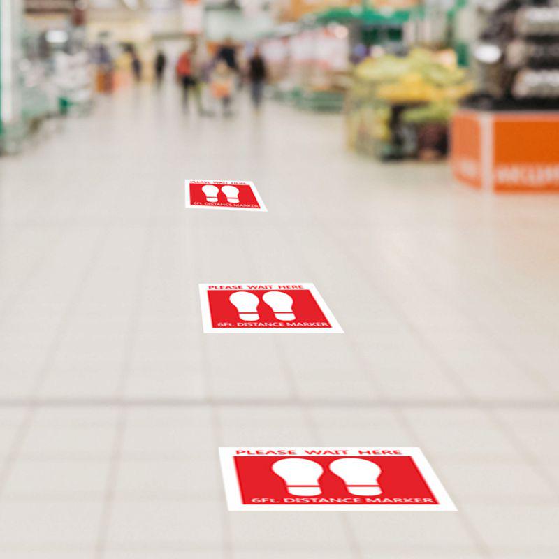 Floor Stickers Self-adhesive Waterproof Stickers Public Places In ...