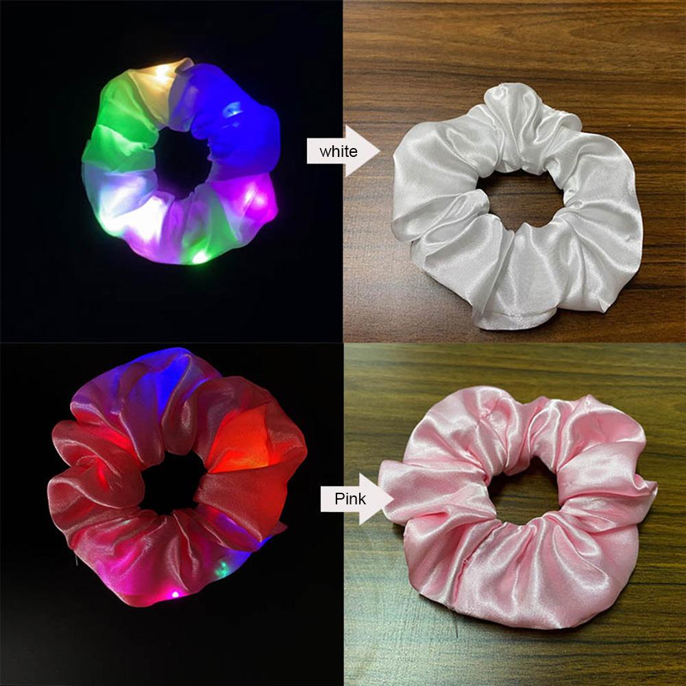 Buy [Linda Store] LED Shinning Fabric Hair Bands Hair ElasticTies ...