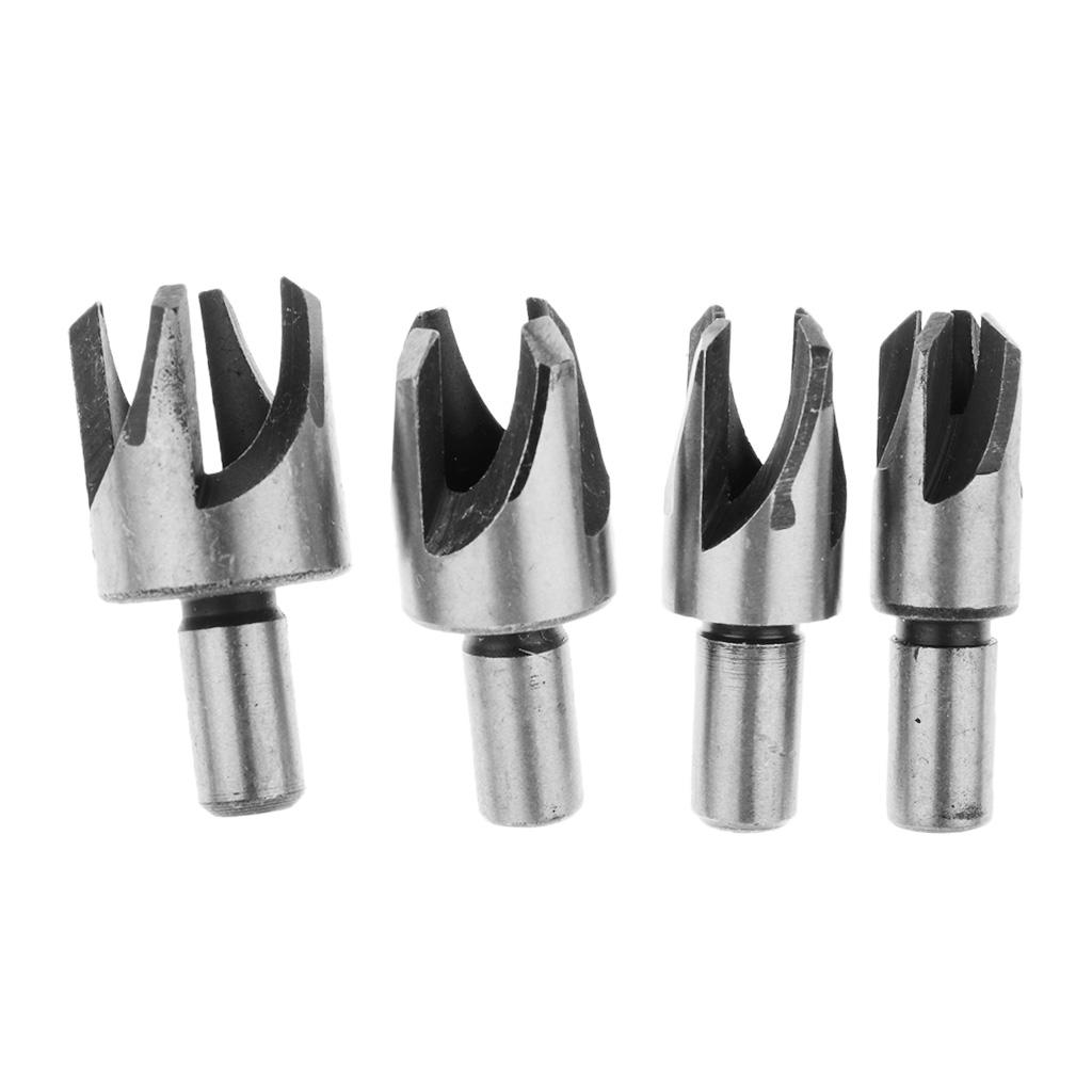 4Pcs Claw Type Wood Plug Hole Cutter Woodwork Cutting Drill Bit 6/8/10 ...