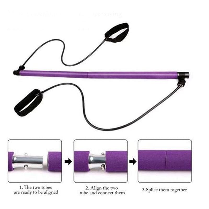 Buy Fitness Sport Pilates Bar Kit Gym Workout Stick Pilates Exercise ...