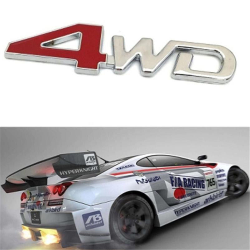 Buy Off-road 4WD Tail Car Body Sticker 4WD Emblem Badge Car-styling ...