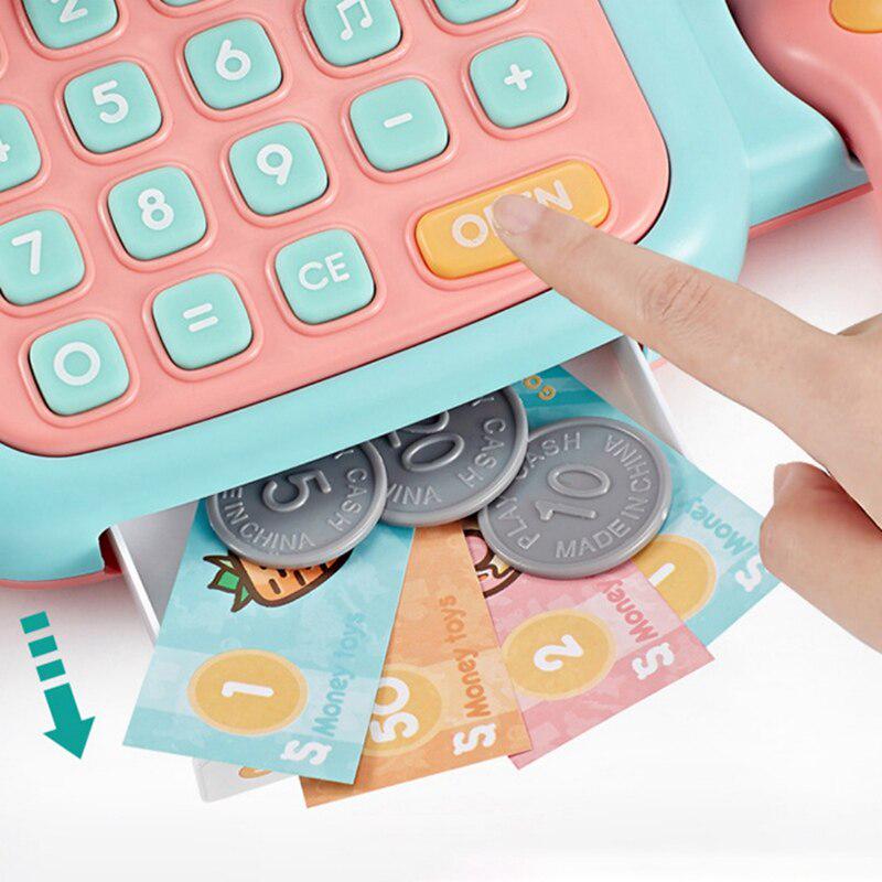 Buy Kids Simulation Cash Register Calculator Cashier Vegetable Pretend ...