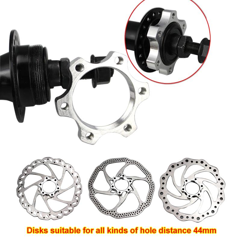 Buy Bike Bicycle Freewheel Threaded Hubs Disc Disk Brake Rotor 6 Bolt ...