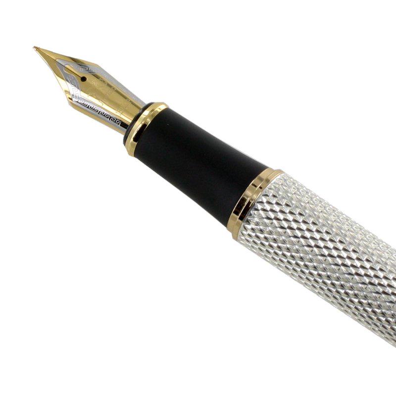 Jinhao Golden Dragon Red Crystal Eyes Fountain Pen with Push in Style ...