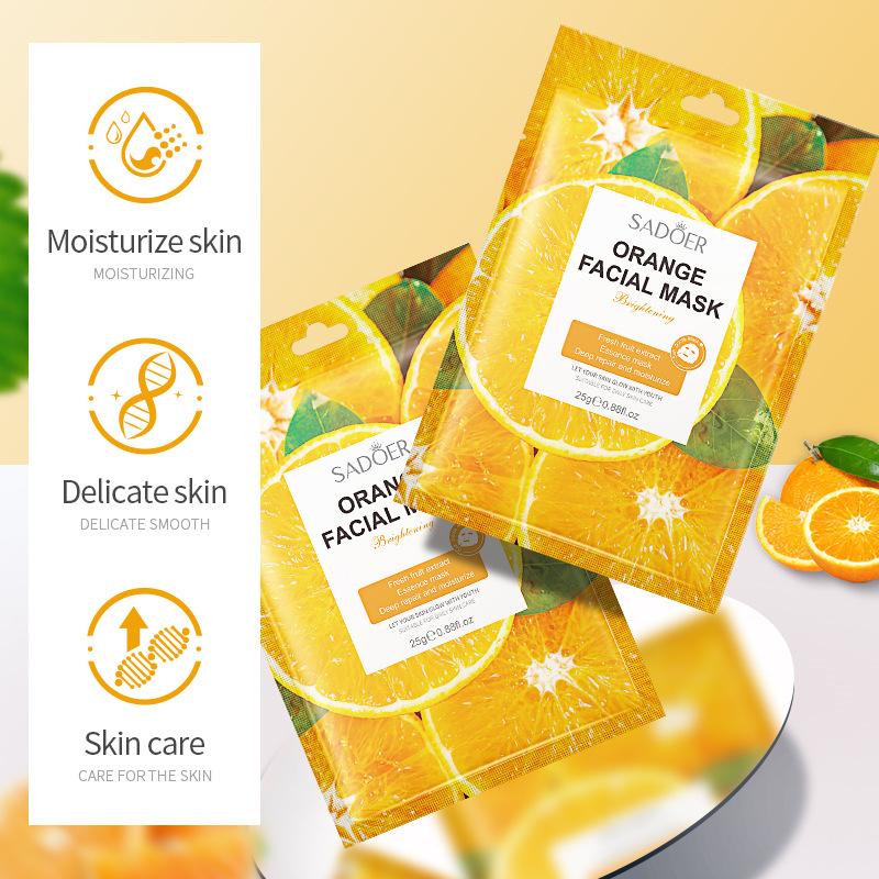 Buy 6pcs Natural Fruit Plant Facial Mask Moisturizing Oil-Control ...