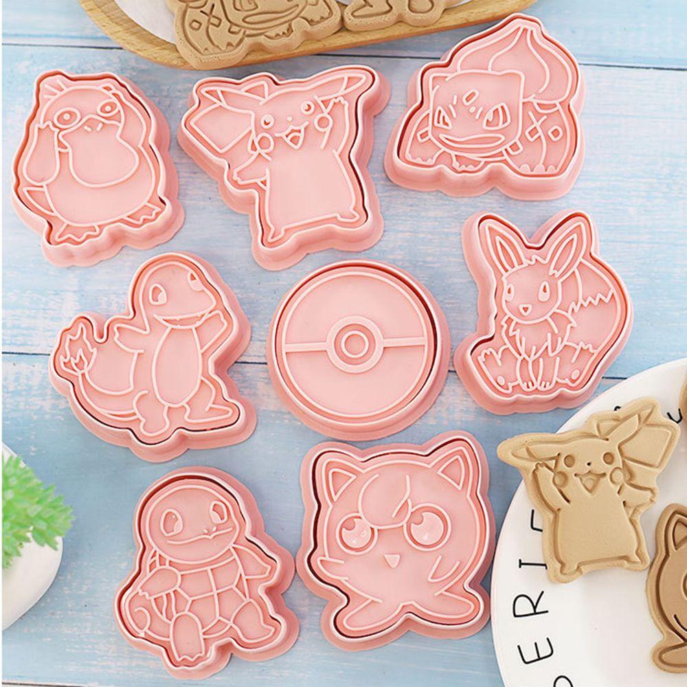 Buy 8Pcs Cute Cartoon Decoration Plastic Mold Cookie Mould Biscuit ...