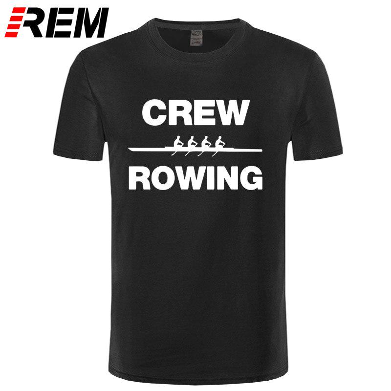 Buy Crew Rowing T-Shirt Men Casual O-Neck Short Sleeve T Shirts Hip Hop ...