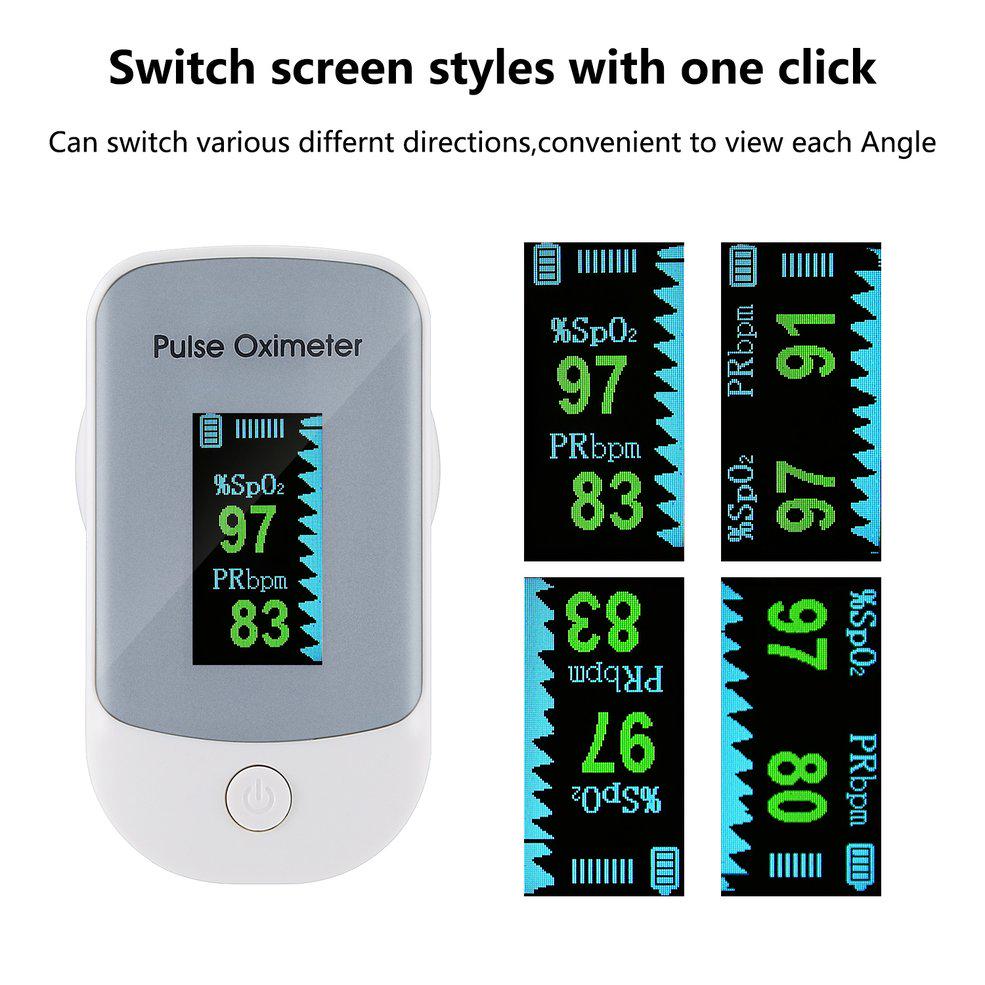 Buy Pulse Oximeter Monitor Finger Pulse Oxymeter Digital Oxygen Meter ...
