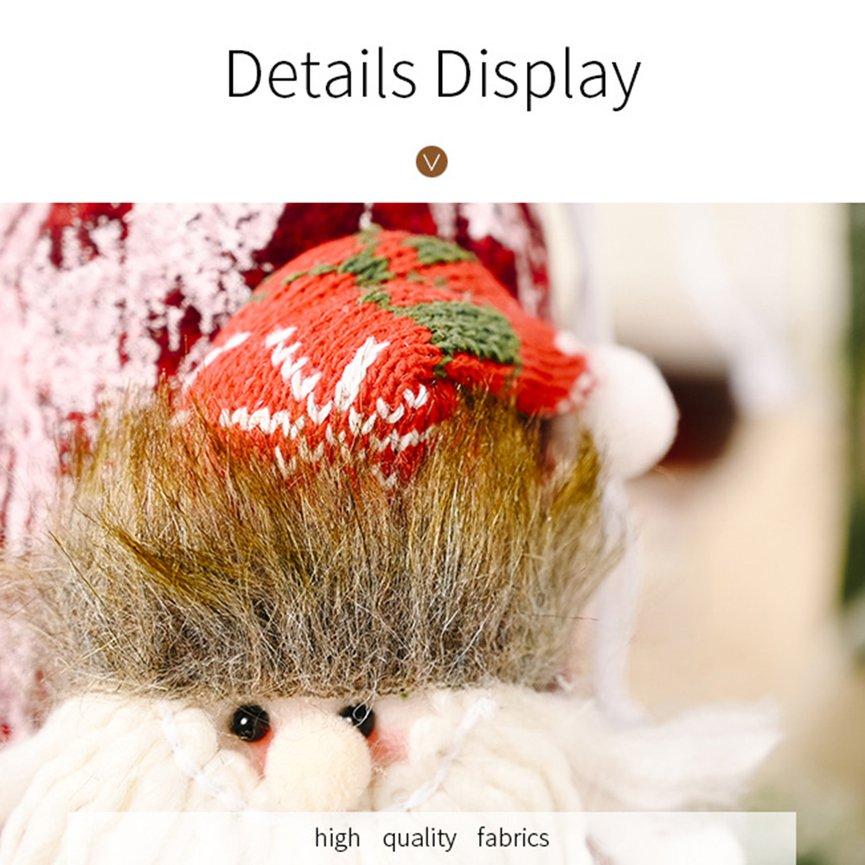 Buy QWWA Christmas Red Wine Bottle Holder Cover Bag Elf Champagne Red ...