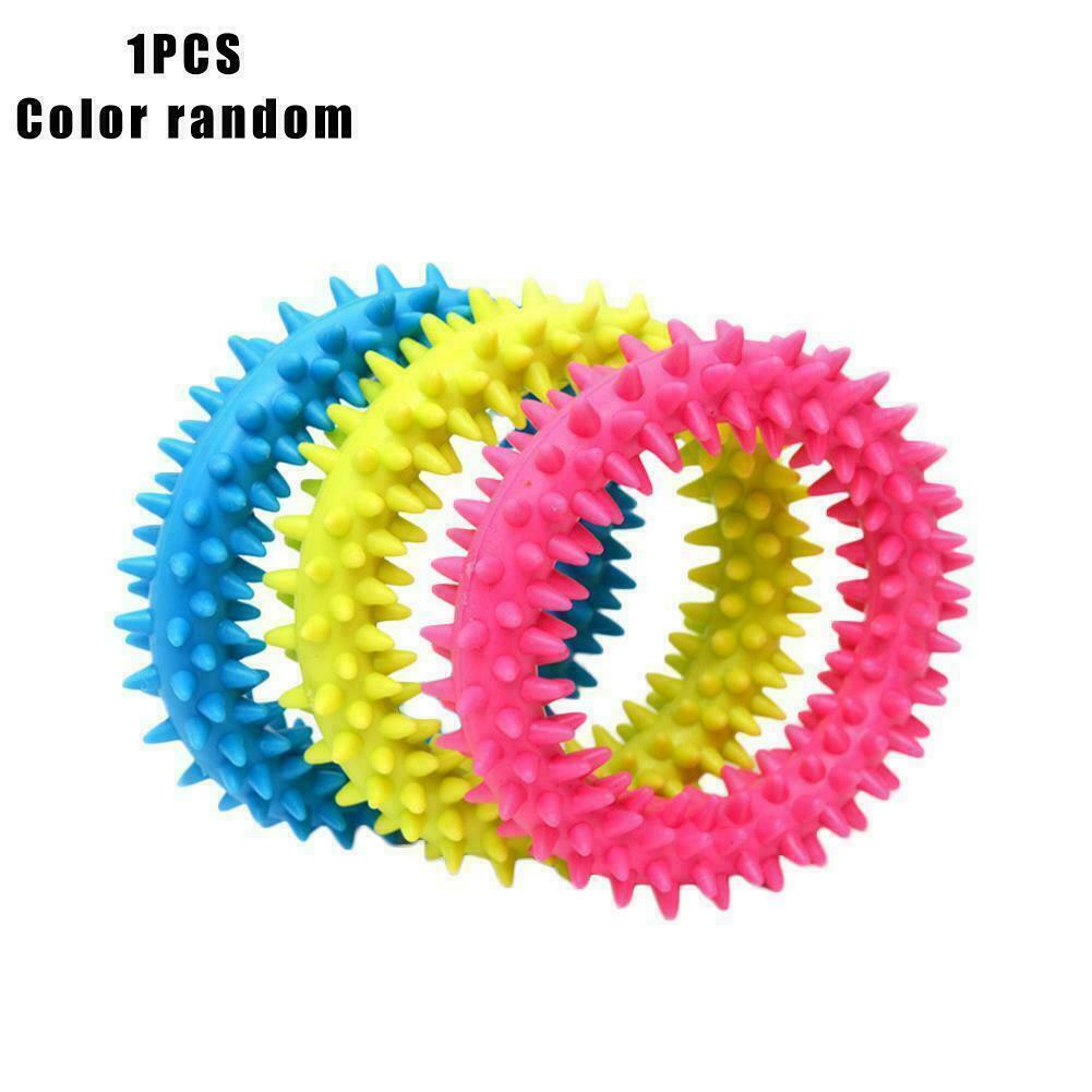 Pet Puppy Train Chew Dogs Funny Toy Soft Rubber Ring Play Teething ...