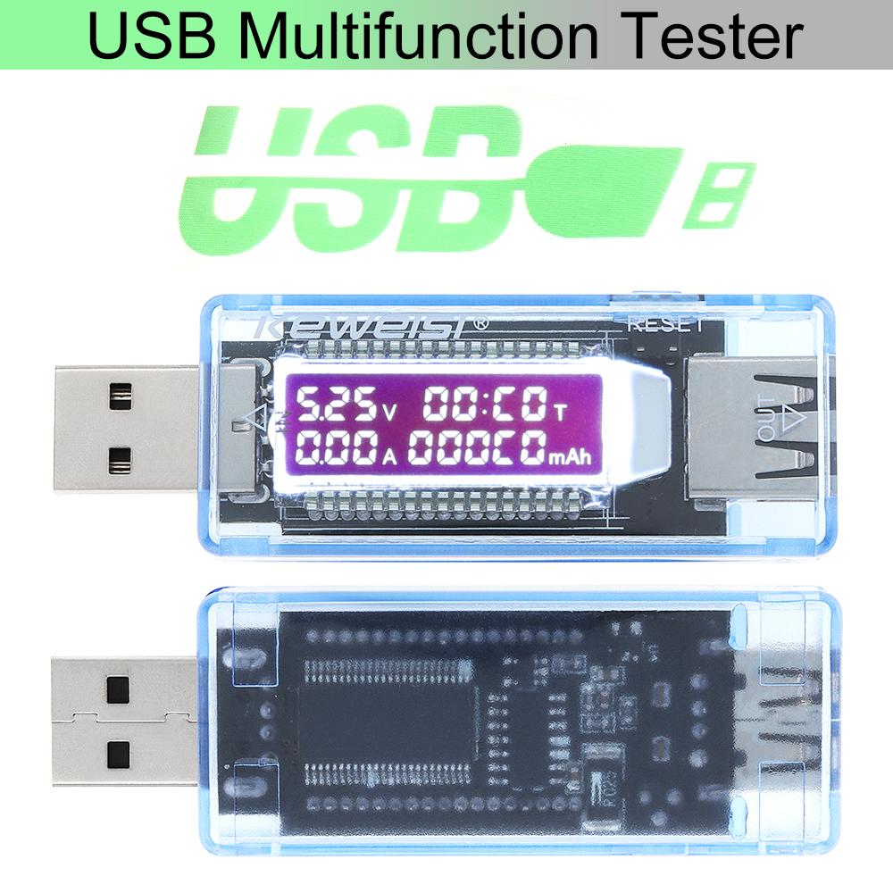 Buy Voltage Current Capacity Detector with LCD Screen and USB Plug ...