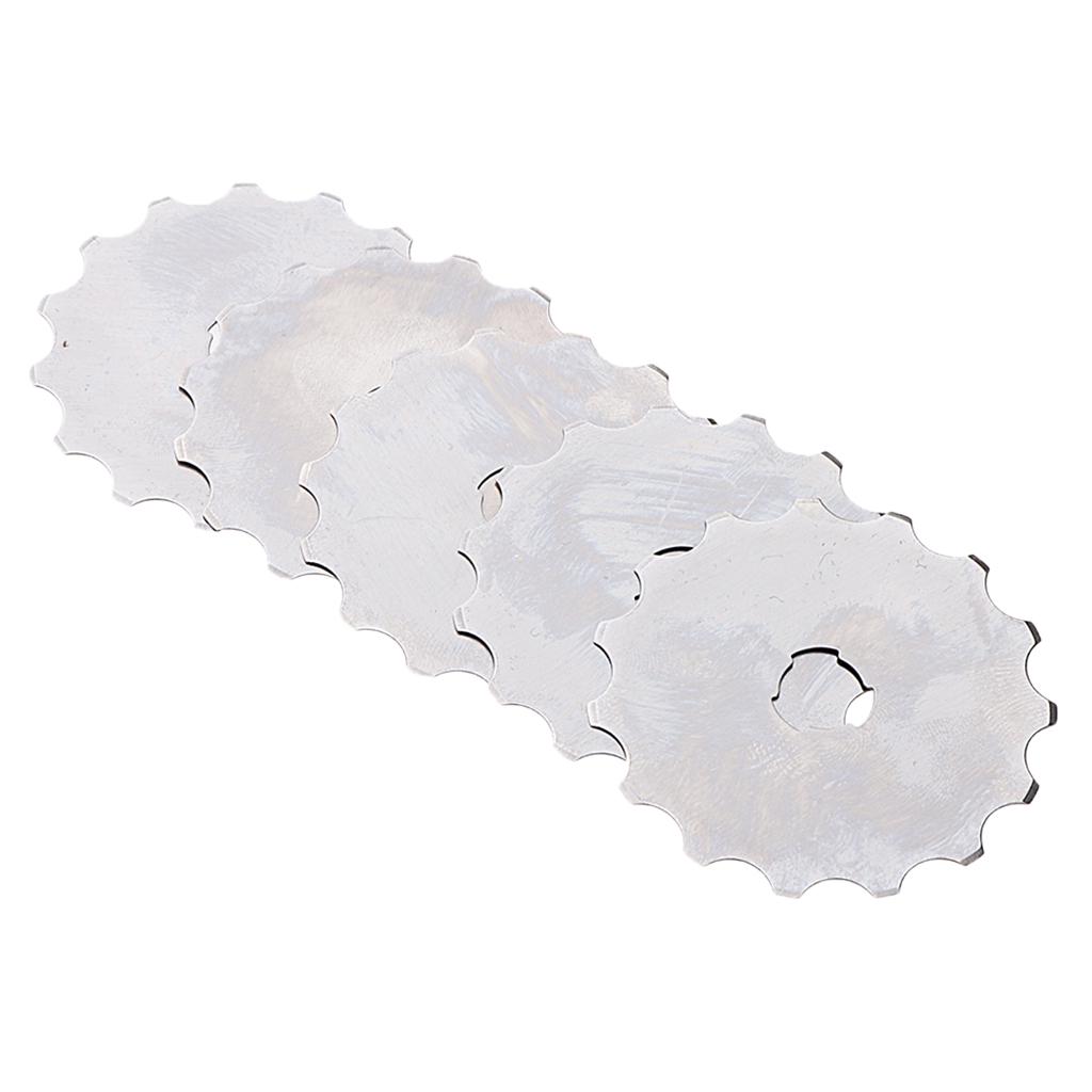 Buy 5Pcs Boxed 45mm Crochet Edge Skip Stitch Rotary Cutter Blades 15 ...