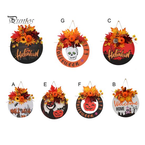 Creative Smooth Edge Lightweight Hanging Sign Pumpkin Maple Leave ...