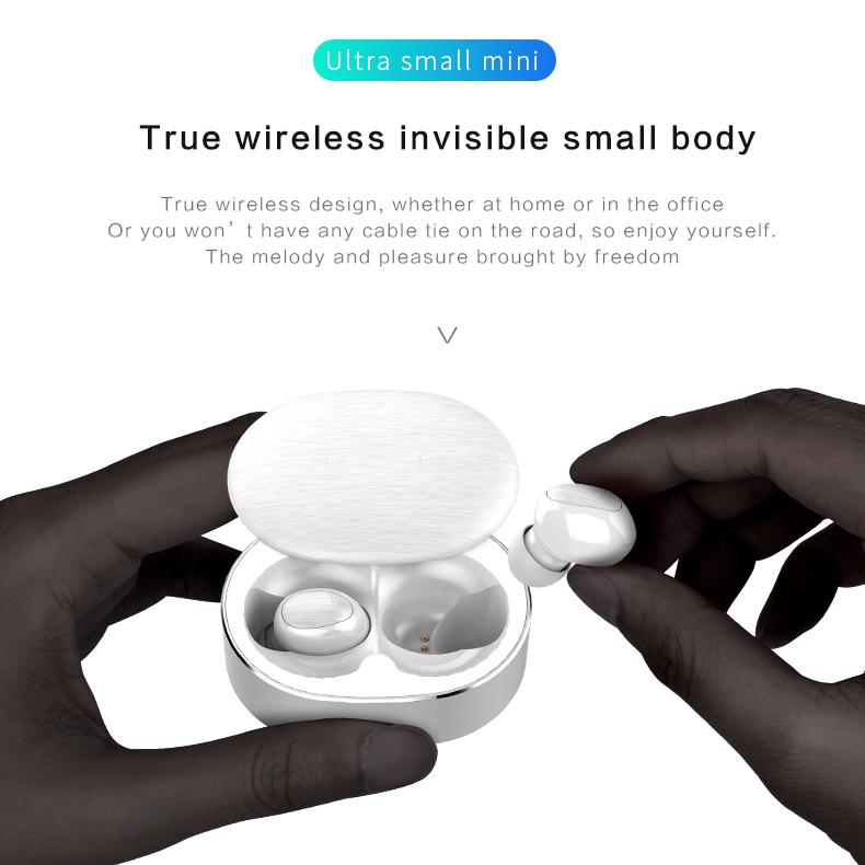 Buy B20 Mini Portable In-ear Noise Reduction Bluetooth V5.0 Stereo ...