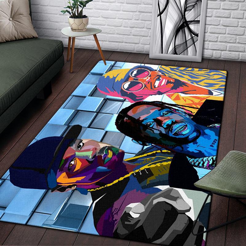 Cheap Hip hop 3D printed carpet floor mat Carpets for living room Rugs ...