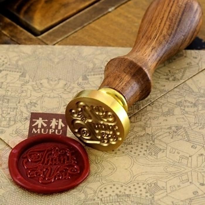 Buy Double Letter Initial Alphabet Custom Vintage Gold Plated Wax Seal ...