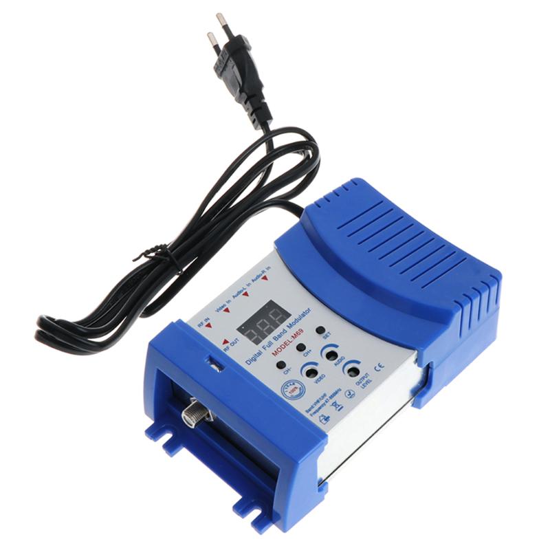 Auto RF Modulator Audio Video TV Converter RHF UHF Signal Amplifier US/EU Plug-buy at a low ...