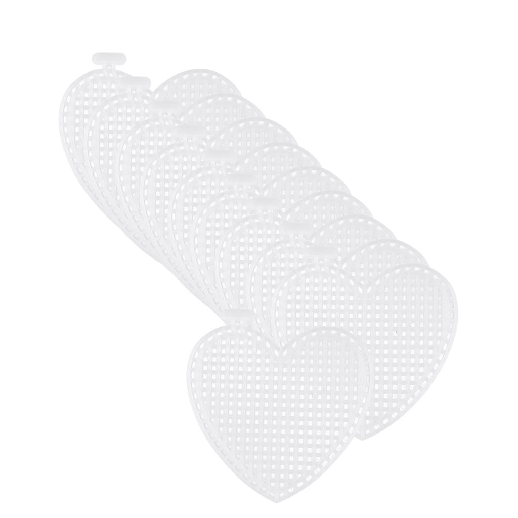 Buy 50pcs Embroidery Mesh Sheet Plastic Grid Cross Stitch Plate DIY ...