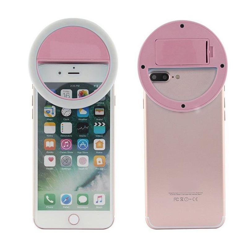 Portable Selfie LED Ring Flash Light Mobile Phone Beauty Makeup Clip ...
