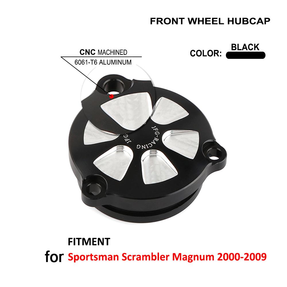 Buy Motorcycle CNC Black Front Wheel Hub Cap Hubcap Cover For Polaris ...