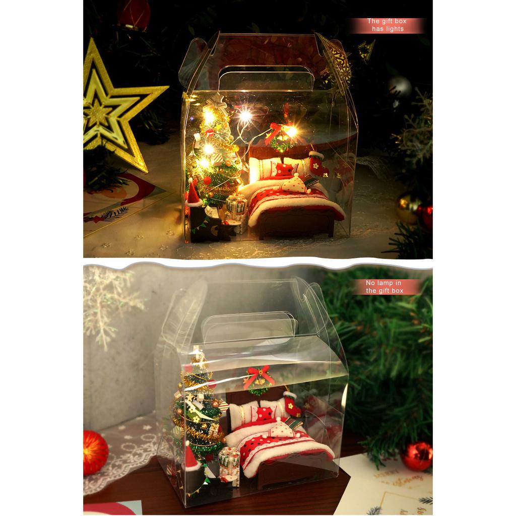 Cheap (Great home)Diy Hut Christmas Hut Wooden Handmade Gift Decoration ...