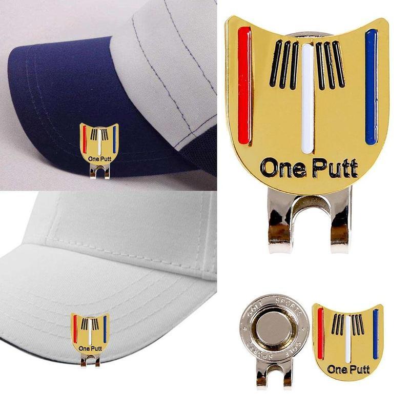 Buy One Putt Golf Putting Alignment Tool Ball Marker With Hat Clip at ...