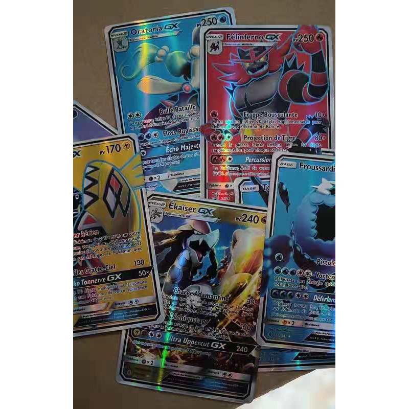 60pcs Pokemon Card 2019 French Pet Elf Battle 40GX 20EX Cards Pocket ...