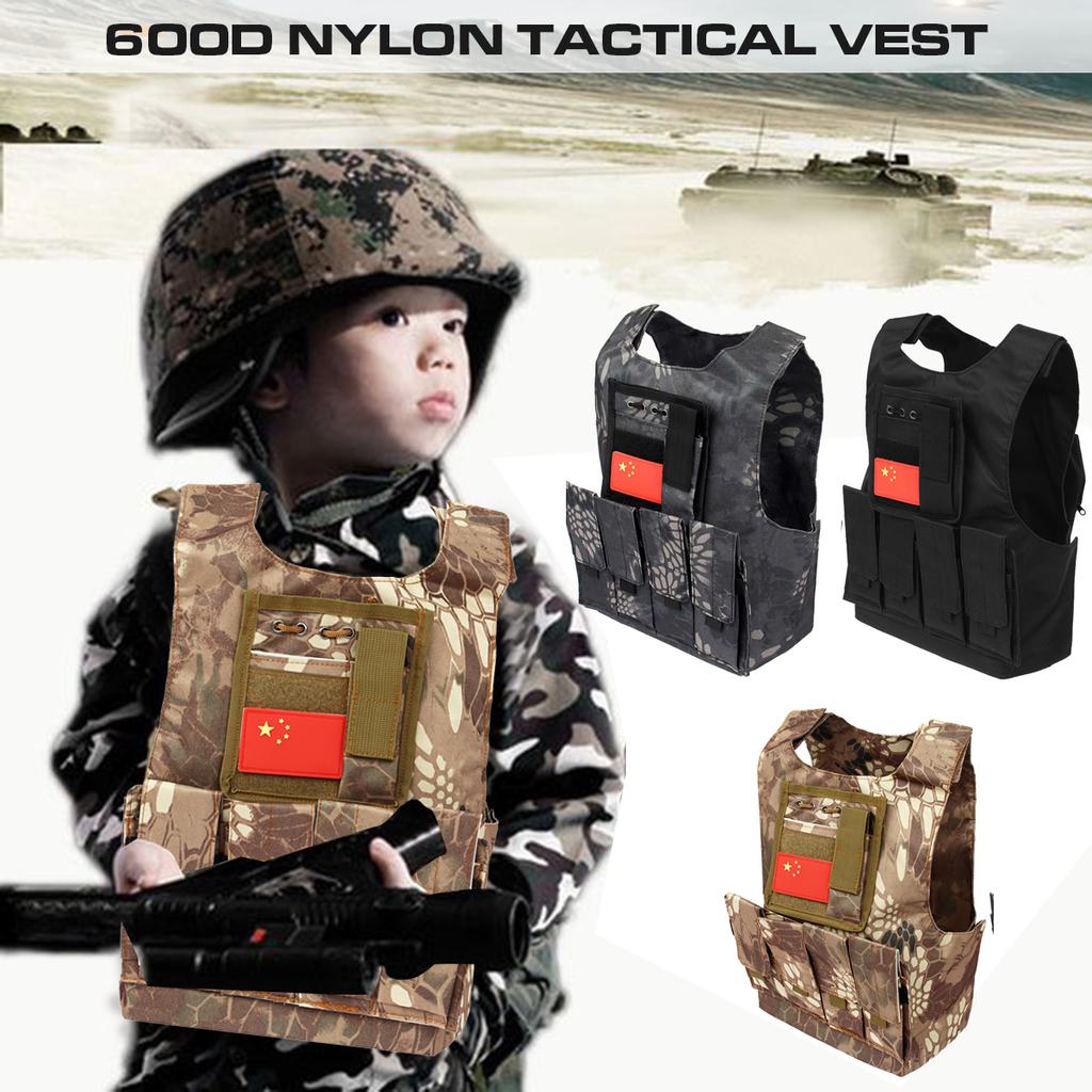 Buy Kids Children Tactical Military Vest Assault Combat Gear Army CS ...