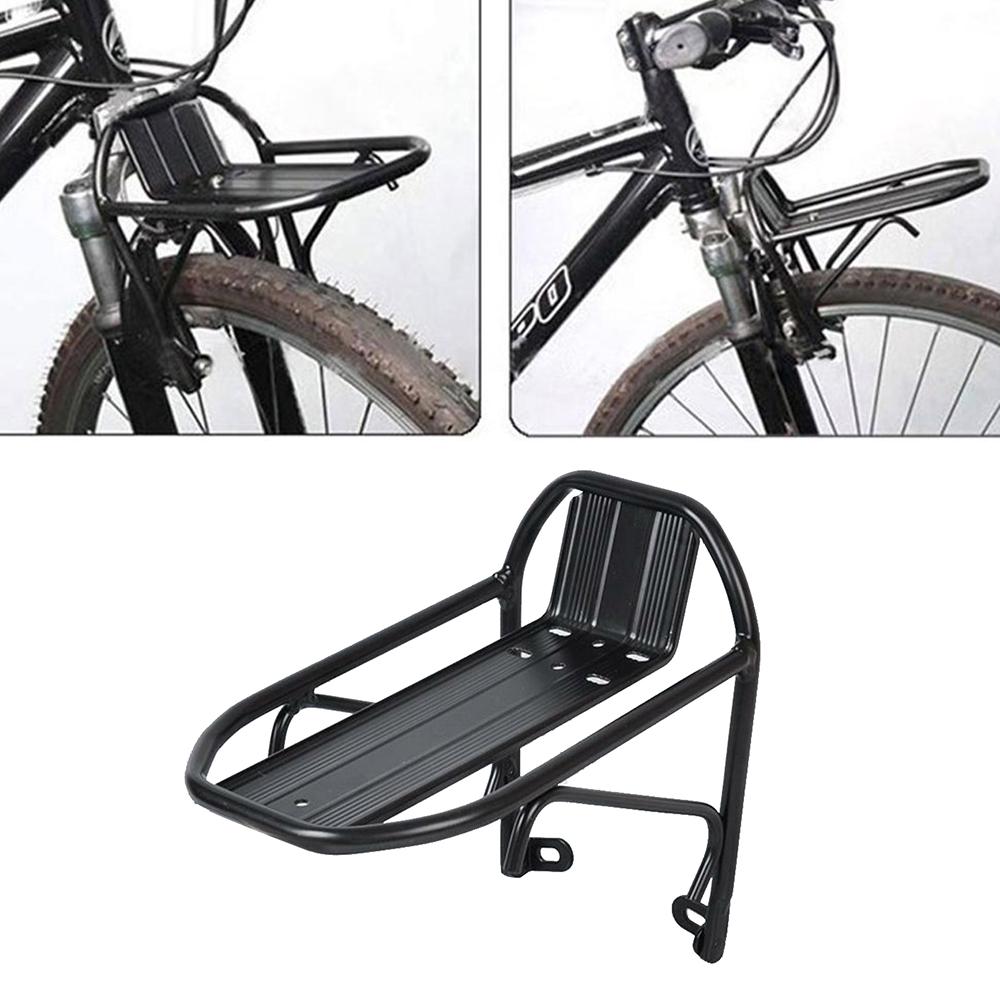 Bike Bicycle Front Rack Luggage Shelf Carrier Panniers Bracket Aluminum ...