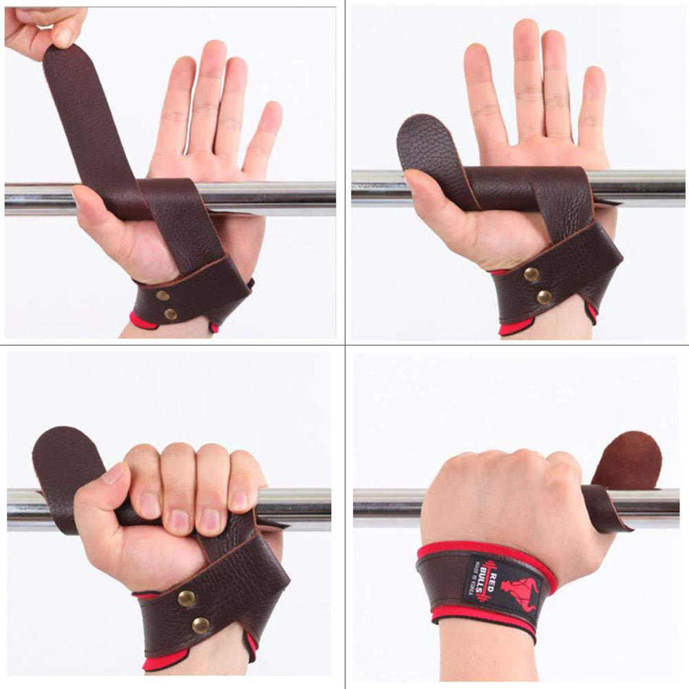 Buy Redbulls Leather Weight Lifting Strap for Gym Fitness Exercise ...