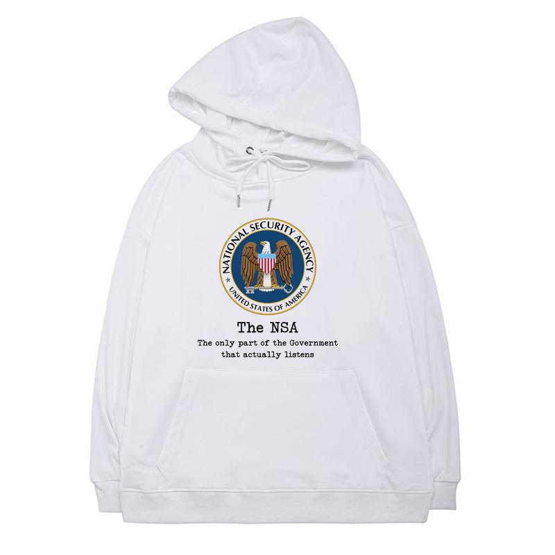 Buy Hoodies For Unisex White Hooded Sweater Nsa Only Part Of The ...