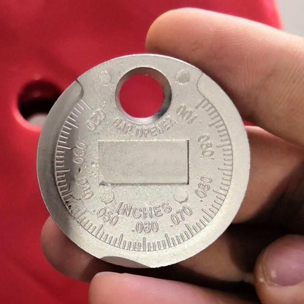 Buy Coin Type Spark Plug Gauge 0.02''-0.1'' INCH Spark Plug Gap Gauge ...