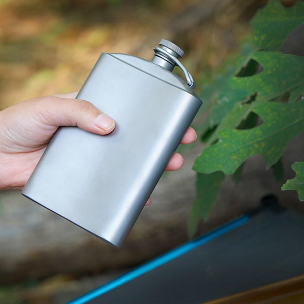Buy HBKS 260ml Leakproof Titanium Flask Alcohol Whisky Wine Flask for ...