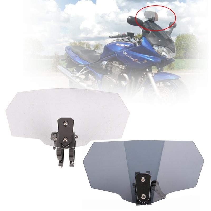 Buy Motorcycle Airflow Adjustable Wind Deflector Windshield Windscreen ...