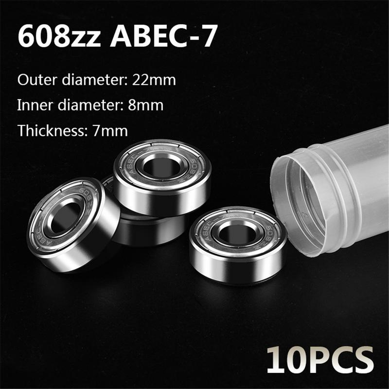 Buy 10pcs 608ZZ 608-2Z Deep Groove Ball Bearing Skate Stroller ...